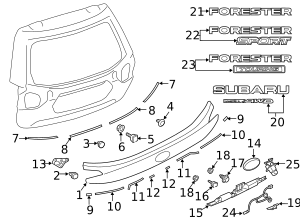 2019-2021 Subaru Forester OEM NEW 2019-2021 Subaru Forester Finish ...
