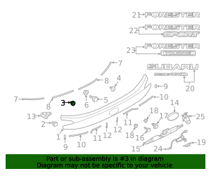 2019-2021 Subaru Forester OEM NEW 2019-2021 Subaru Forester Finish ...