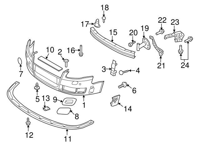 Genuine Audi 8E0-807-078-B | Side Trim | FREE Shipping on Most Orders ...