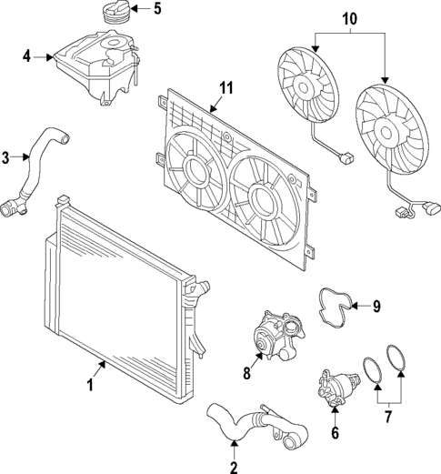 Cooling System for 2019 Porsche Cayenne | GetPorscheSilverSpringParts