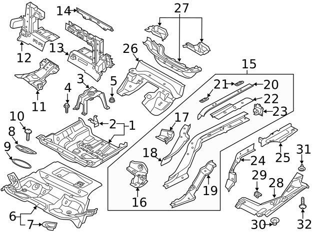 8W7-801-772 - Mount Bracket 2018-2024 Audi | Audi OEM Parts