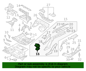 8W7-801-772 - Mount Bracket 2018-2023 Audi | Audi OEM Parts
