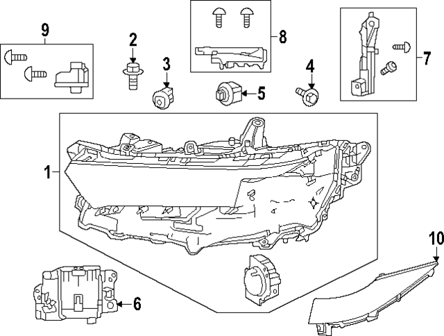 2023-2024 Toyota Crown Lower Bracket 52537-30060 | Toyota Parts Center