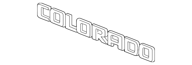 84113503 - Vehicle Name Plate 2018-2022 Chevrolet Colorado | Chevrolet ...