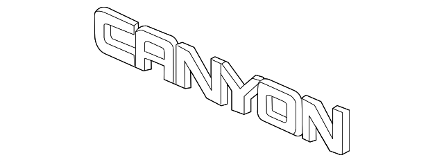 22900425 - Canyon Name Plate 2015-2020 GMC Canyon | AutoNationParts.com