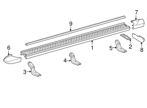 2008-2021 Toyota Land Cruiser Molding 51775-60090 | Toyota Parts