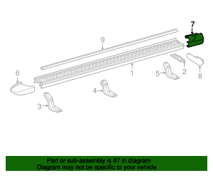 51779-60180 - Running Board End Cap 2008-2021 Toyota Land Cruiser ...