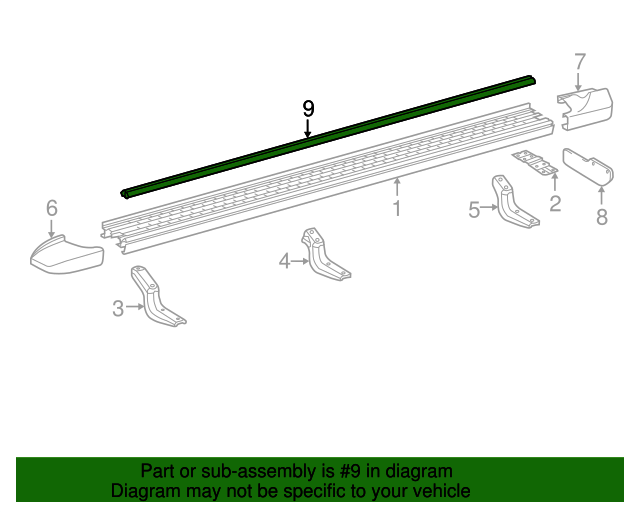 2008-2021 Toyota Land Cruiser Molding 51775-60090 | Toyota Parts