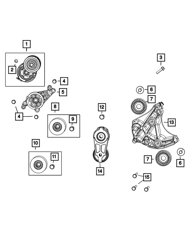 2021-2024 Ram 1500 Alternator Bracket 53011445AA | Mopar eStore