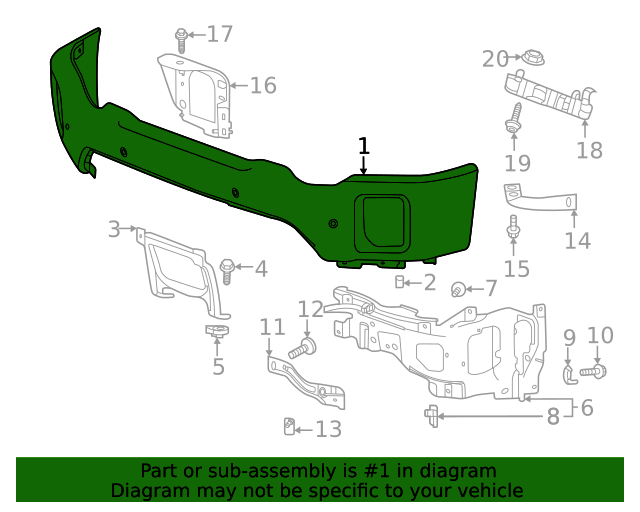 Bar (Replaces Part Number 84683445) 84795618 | GMPartsDirect.com