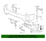 2020-2024 GMC Front Driver Side Bumper Impact Bar Bracket 84694269 GM ...