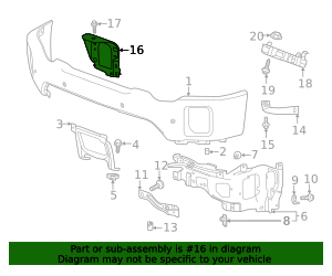 2020-2021 GM Support Bracket 84568470 | TascaParts.com