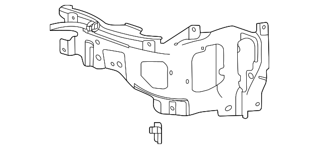 2020-2023 GMC Front Passenger Side Bumper Impact Bar Bracket 84694272 ...