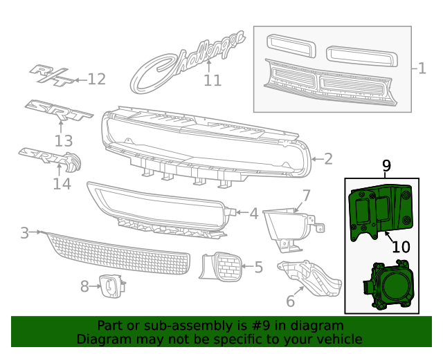 2019-2023 Dodge Challenger Sensor 68429538aa | TascaParts.com