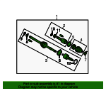 2010-2014 Subaru Axle Assembly 28321AJ011 | Subaru Parts Store