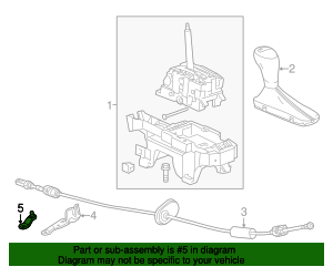 2012-2017 GM Selector Lever 22947955 | GMPartsDirect.com