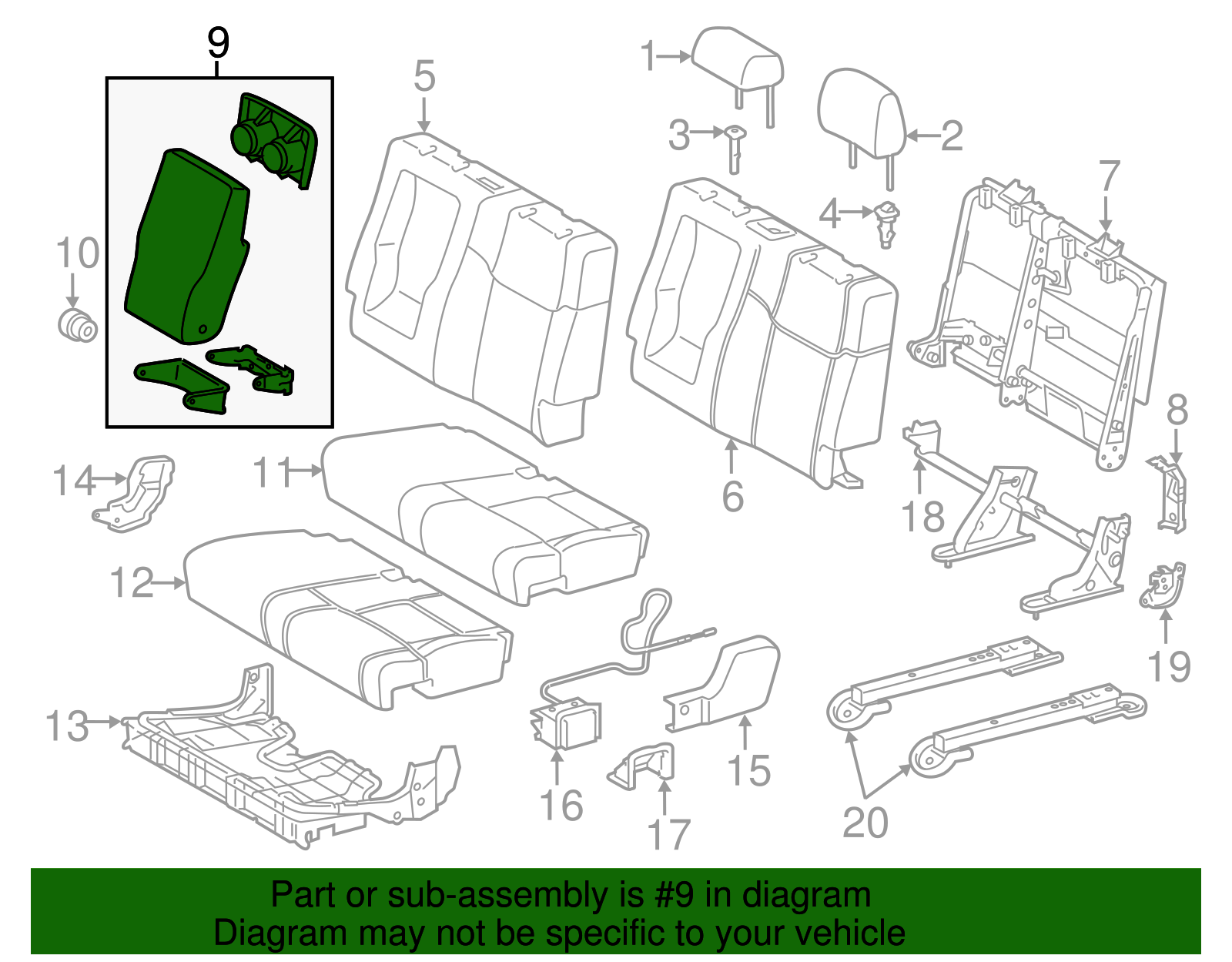 2014-2017 Toyota Tundra Armrest 72830-0C190-B1 | Discount Parts Monster