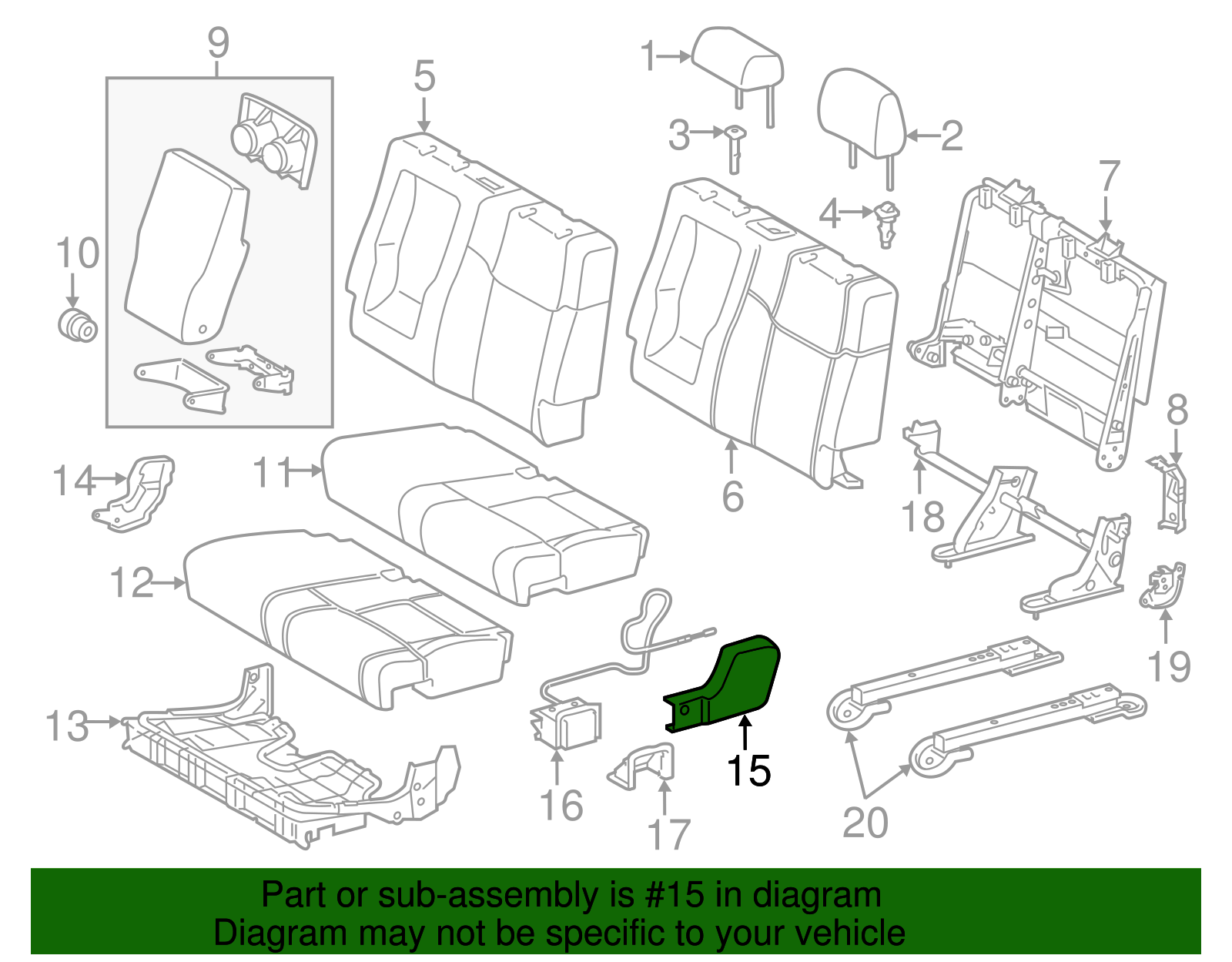 2014-2021 Toyota Tundra 2014-2021 Toyota Tundra - Recline Cover 71834 ...