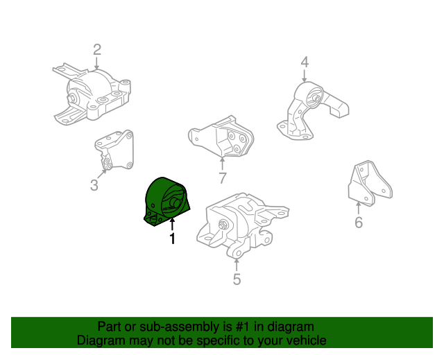 MN184355 - Engine Torque Strut 2008-2024 Mitsubishi | Mitsubishi Direct ...