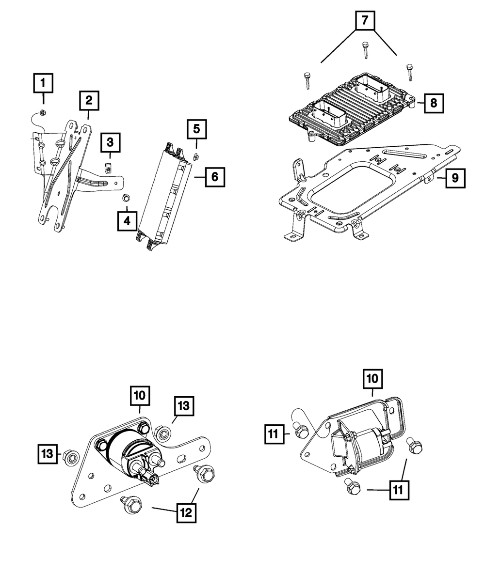 2013 Ram 1500 Engine Controller Module 5150683AC | Mopar.com National ...