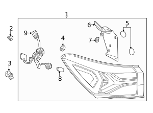 2021-2023 Chevrolet Trailblazer Lamp 42825749 | TascaParts.com