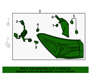 2021-2023 Chevrolet Trailblazer Lamp 42825749 | TascaParts.com