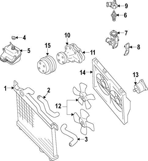 Cooling System for 2005 Mazda RX-8 | OEM Parts Online