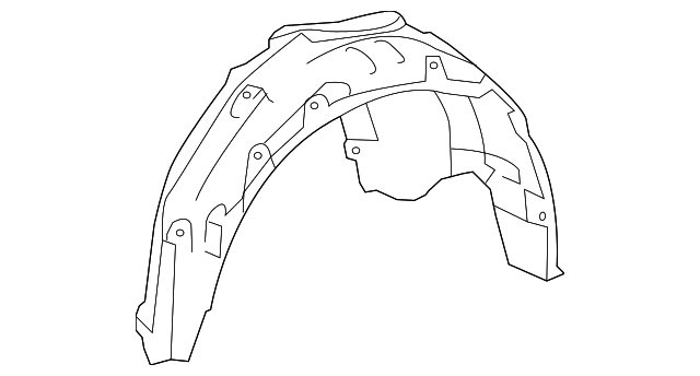 2015-2017 Toyota Camry Wheelhouse Liner 65638-06160 | OEM Parts Online