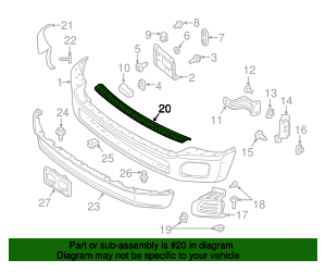 2011-2016 Ford OEM NEW 11-14 Ford F250 F350 F450 Black Front Bumper ...