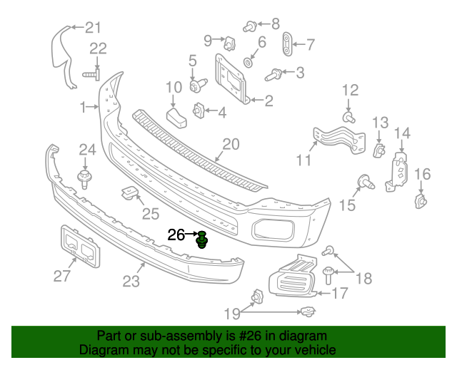 2005-2016 Ford Valance Panel Retainer 5C3Z-17C756-BB | Blue Springs ...