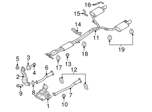 2010-2019 Ford Catalytic Converter FA5Z-5E213-A | OEM Parts Online