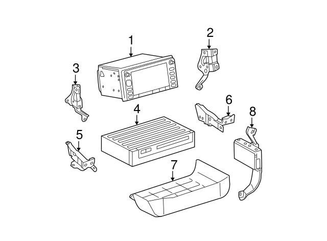 2004-2006 Lexus ES330 Display System 86120-33620 | OEM Parts Online