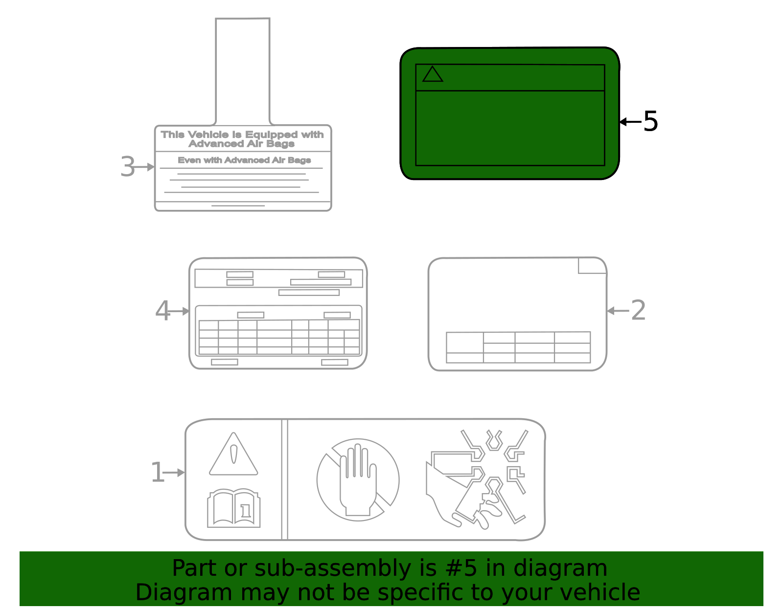 97699-K0100 - A/C System Information Label 2021-2025 Kia | Kia.Parts Store