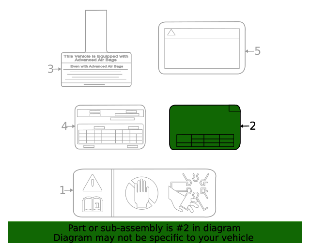 05203-K0670 - Tire Information Label 2020-2023 Kia Soul | Kia.Parts Store