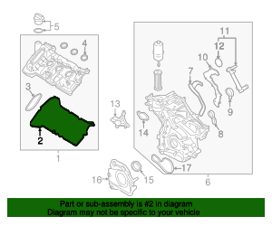 FT4Z-6584-A - Valve Cover Gasket 2015-2020 Ford | Ford Parts Connect