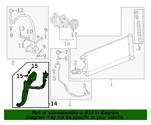 23407003 GM Air Conditioning Refrigerant Heat Exchanger | GM Parts Store