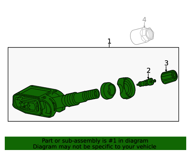 13540605 - Tire Pressure Indicator Sensor 2020-2024 GM | GM Parts Warehouse