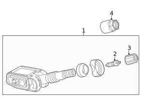 13540605 - Tire Pressure Indicator Sensor 2020-2023 GM ...