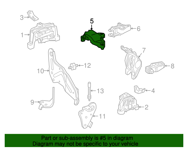 2014-2020 Mercedes-Benz Engine Mount 270-220-01-06 | AutoNationParts.com