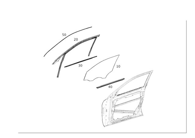 2016-2019 Mercedes-Benz Sealing Rail 292-725-13-00 | MB Parts Center