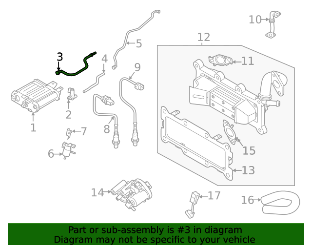 31473-R5500 - Vapor Hose - 2021-2024 Kia Sorento | Kia Auto Parts