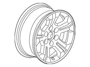 20937771 - 18x8.5-Inch-Inch Aluminum Wheel - 2014-2019 Chevrolet ...
