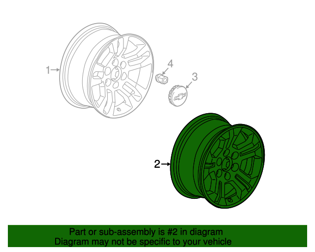 2014-2019 Chevrolet Silverado 1500 18x8.5-Inch-Inch Aluminum Wheel ...