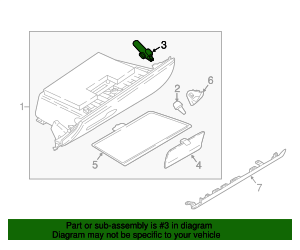 2014-2024 Mini Glove box damper 51-16-9-227-250 | AutoNationParts.com