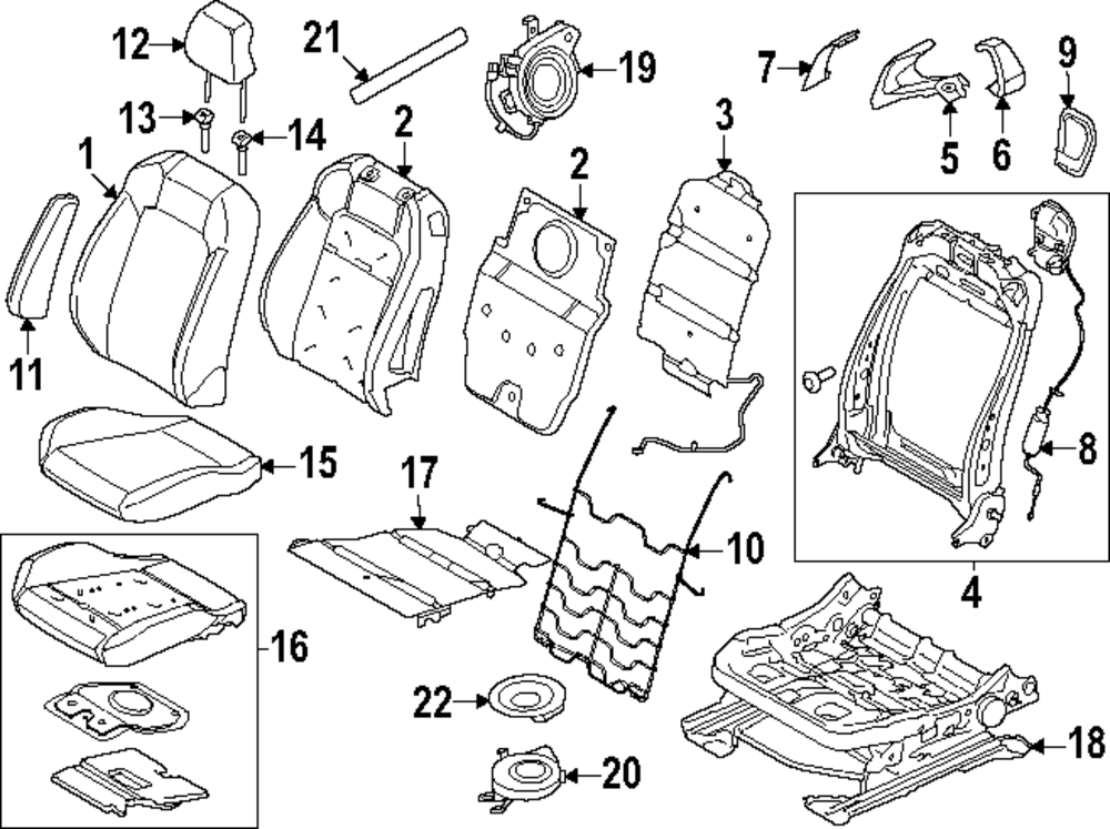 2024 Ford Mustang Seat Belt Guide PR3Z-76610C06-AA | OEM Parts Online