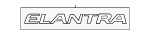 2017-2018 Hyundai Elantra Nameplate 86315-F2000 | OEM Parts Online