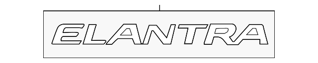 2017-2018 Hyundai Elantra Nameplate 86315-F2000 | OEM Parts Online