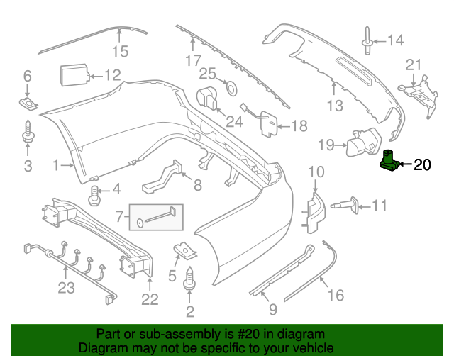 000-990-32-62 - Bumper Cover Heat Shield Nut 2010-2019 Mercedes-Benz ...