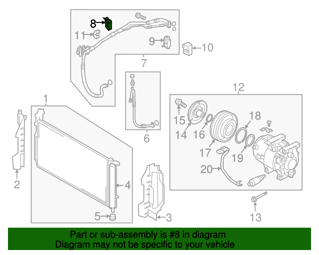 2015-2017 Hyundai Azera Tube Assembly Clip 97785-3S800 | Hyundai ...