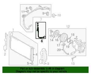 2012 Hyundai Azera Discharge Hose 97762-3R200 | OEM Parts Online